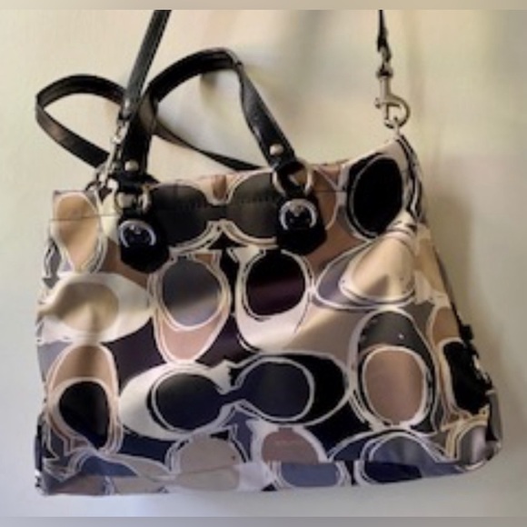 Coach | Bags | Coach Logo Multi Color Satchel Bag | Poshmark